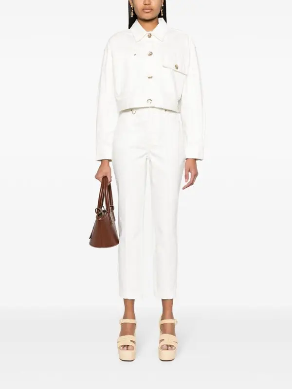 Zimmermann Matchmaker Capri Cropped Jeans - White