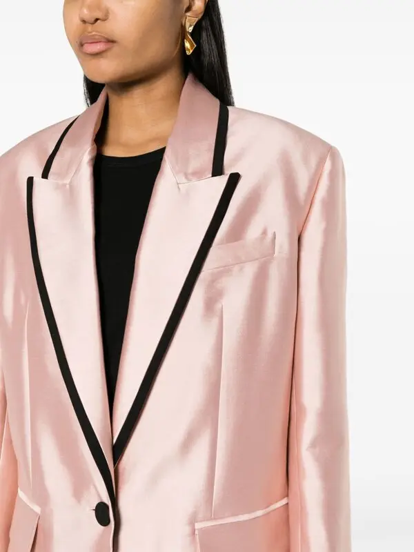 Zimmermann Contrasting-trim Single-breasted Blazer