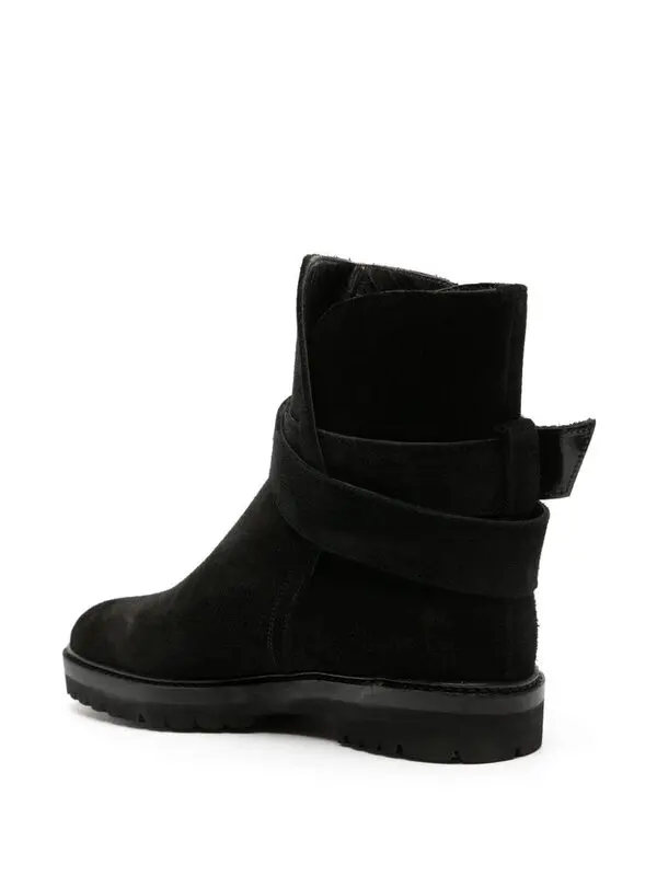 Manolo Blahnik Buckle-detail Suede Ankle Boots