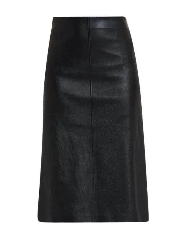 Brunello Cucinelli Leather Pencil Skirt