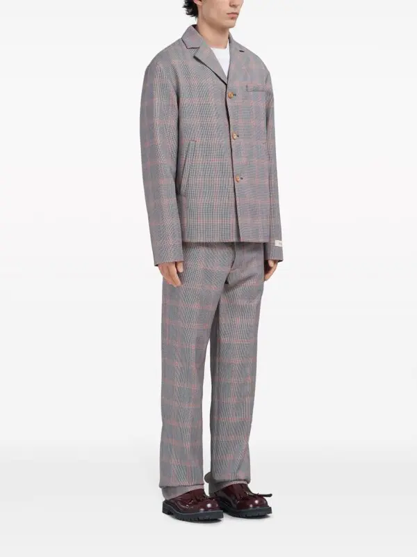 Marni Checked Single-breasted Blazer