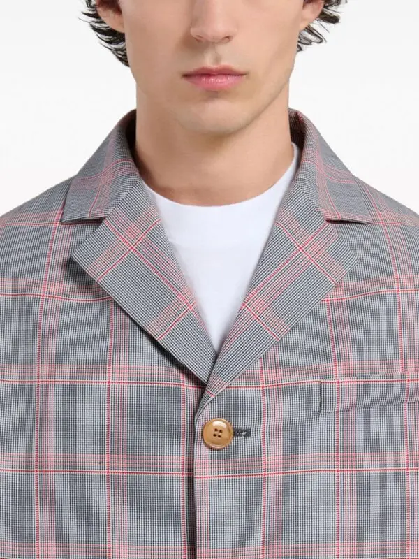 Marni Checked Single-breasted Blazer