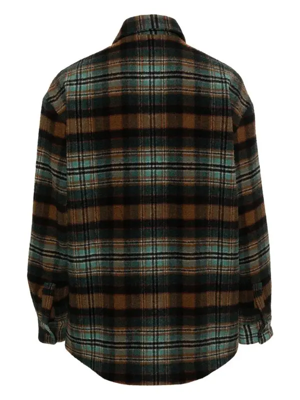 WINNIE N.Y.C Plaid-check Felted Shirt