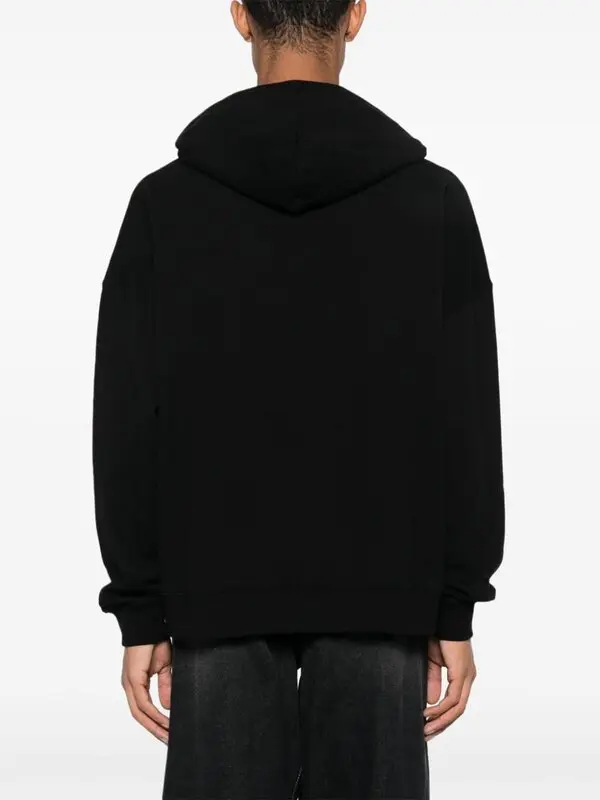 Palm Angels Monogram-appliqué Cotton Hoodie