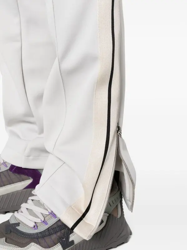 Palm Angels Monogram-embroidered Track Pants - Grey