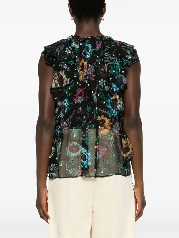 Ulla Johnson Dominique Floral-print Top