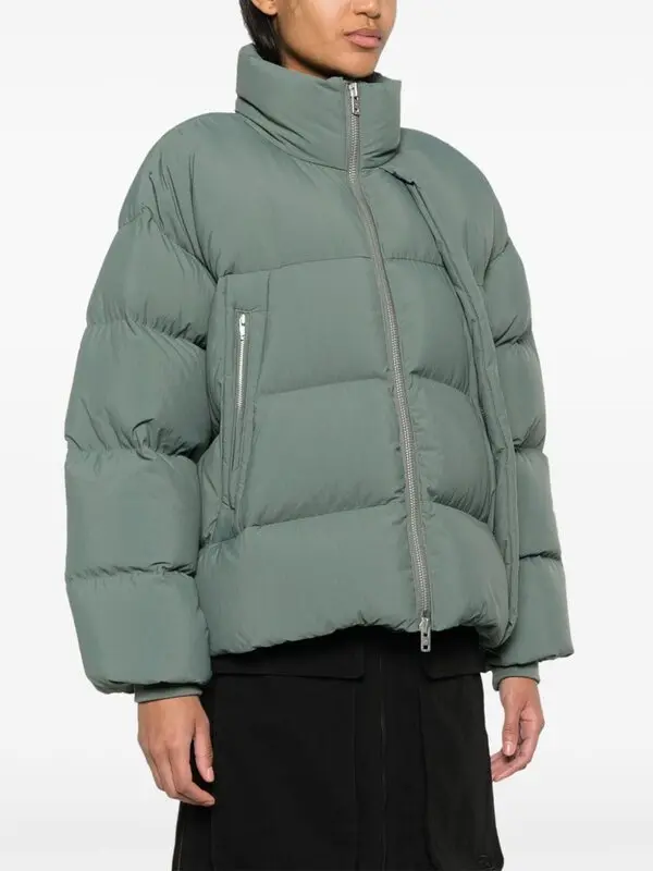 Y3 X Asymmetric Puffer Jacket - Green
