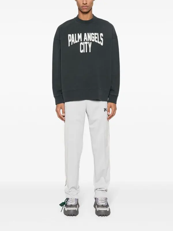 Palm Angels City Washed-effect Sweatshirt