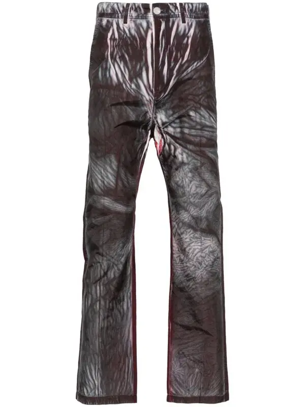 KANGHYUK Abstract-print Trousers