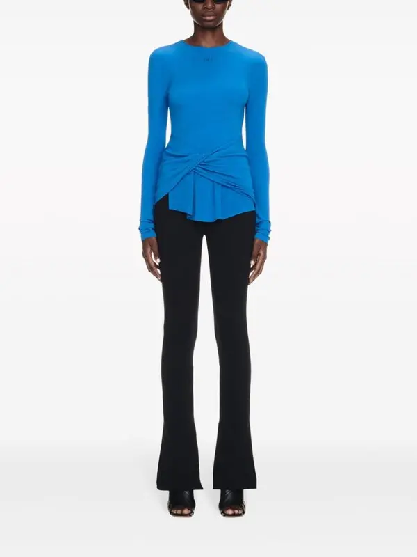 Off-White Logo-print Draped Top