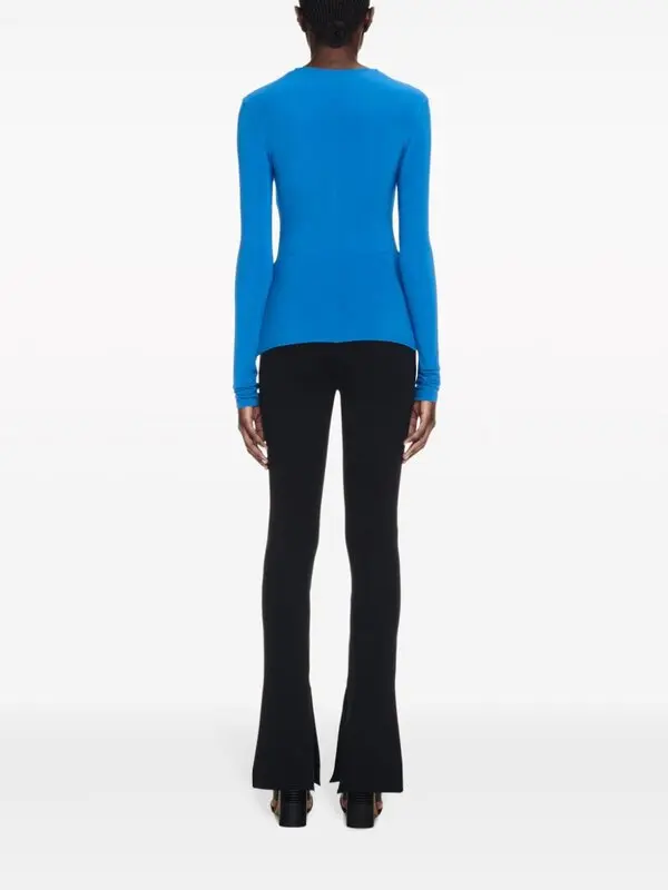 Off-White Logo-print Draped Top