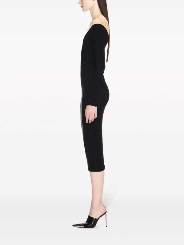 Off-White Off-shoulder Dress