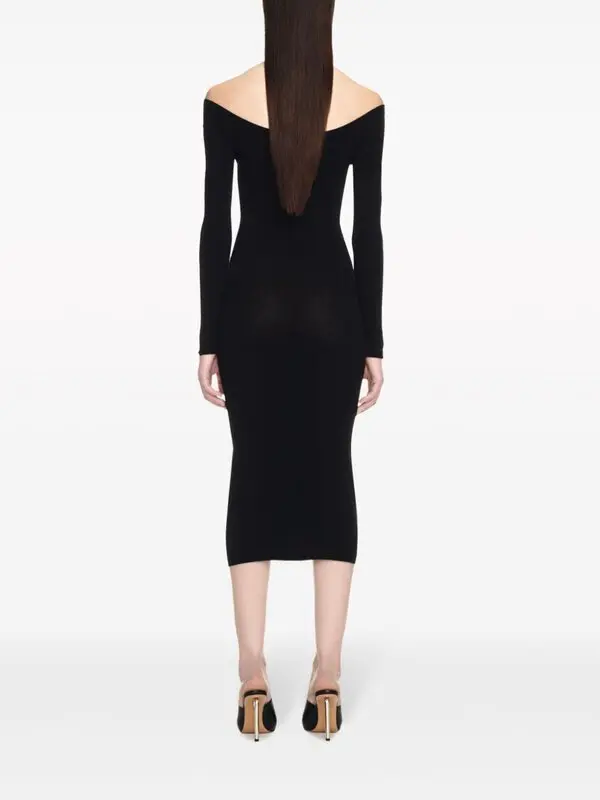 Off-White Off-shoulder Dress