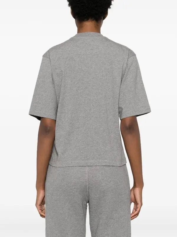 Off-White Logo-embroidered Cotton T-shirt
