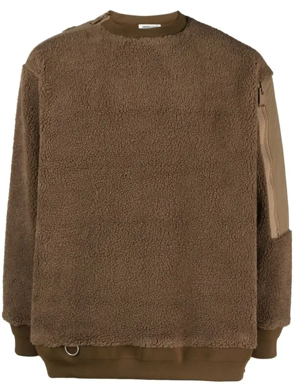 Undercover Sherpa-fleece Panelled Jumper
