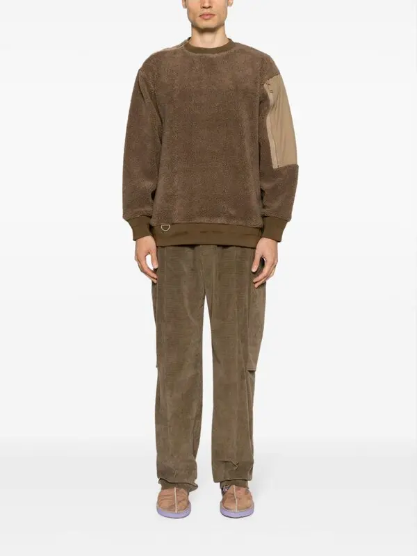 Undercover Sherpa-fleece Panelled Jumper