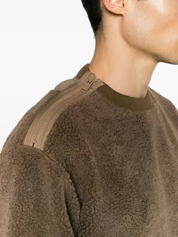 Undercover Sherpa-fleece Panelled Jumper