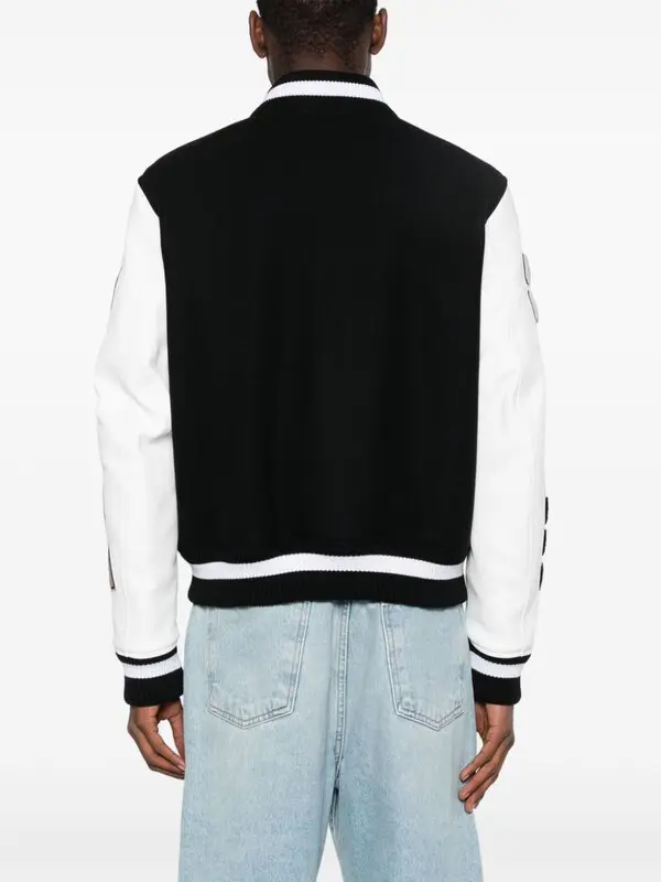 Off-White Lea Appliqué Varsity Jacket