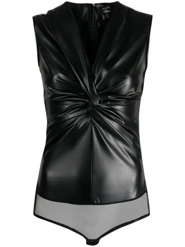 Versace X Dua Lipa Knotted Bodysuit