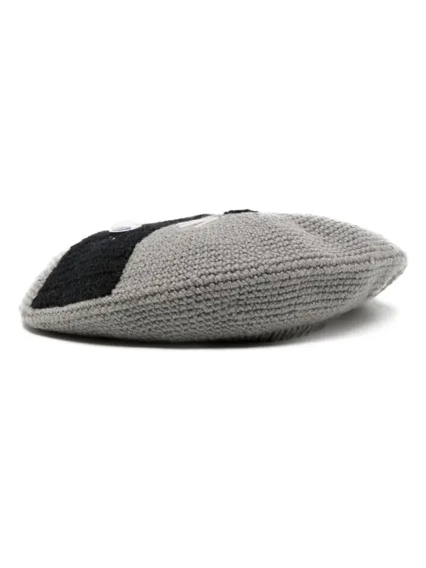 BODE Racoon Wool Beret - Grey