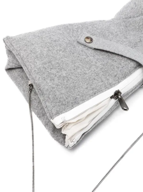 Brunello Cucinelli Zip-detail Strap Mittens