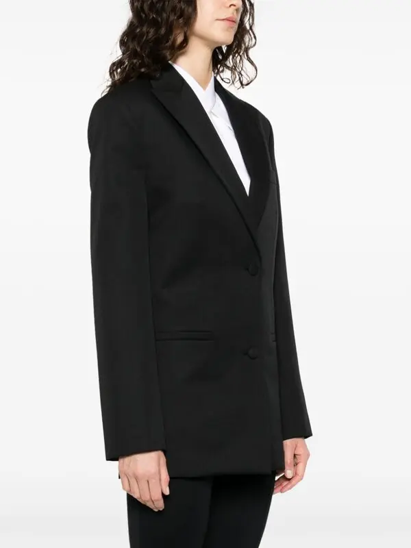 Off-White Single-breasted Virgin Wool Blazer - Black