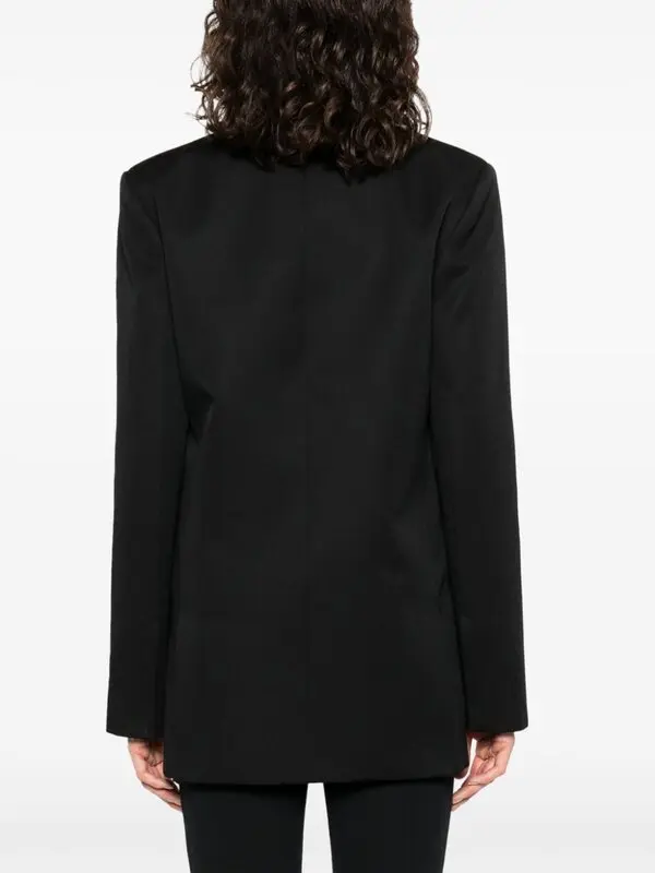 Off-White Single-breasted Virgin Wool Blazer - Black