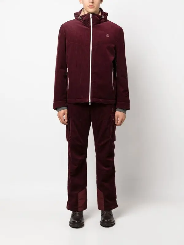 Brunello Cucinelli Logo-embroidered Corduroy Trousers
