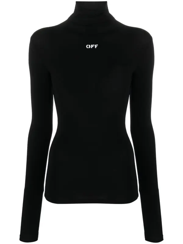 Off-White Off Stamp High-neck Top - Black