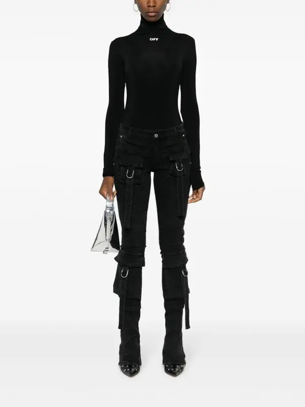 Off-White Off Stamp High-neck Top - Black