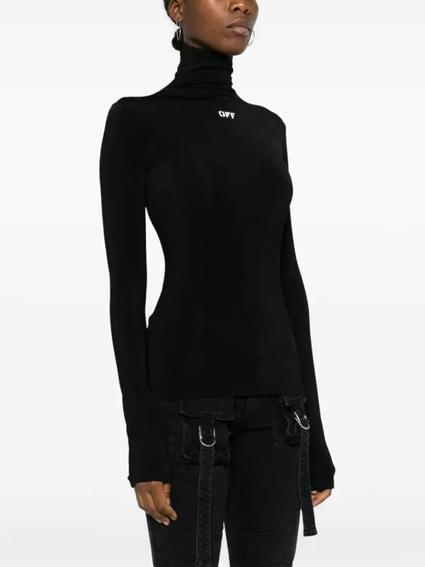 Off-White Off Stamp High-neck Top - Black