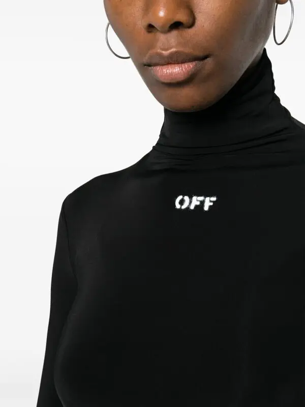 Off-White Off Stamp High-neck Top - Black