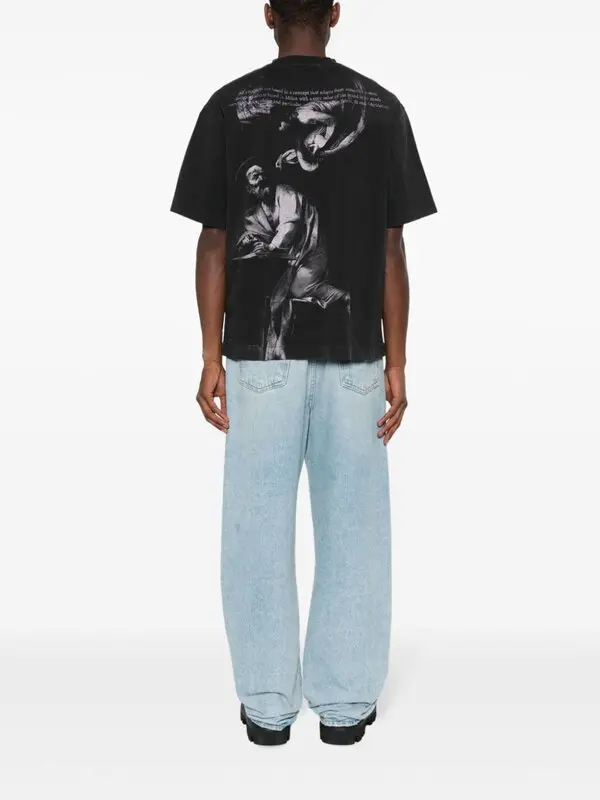 Off-White S.matthew Skate Logo-print T-shirt - Black
