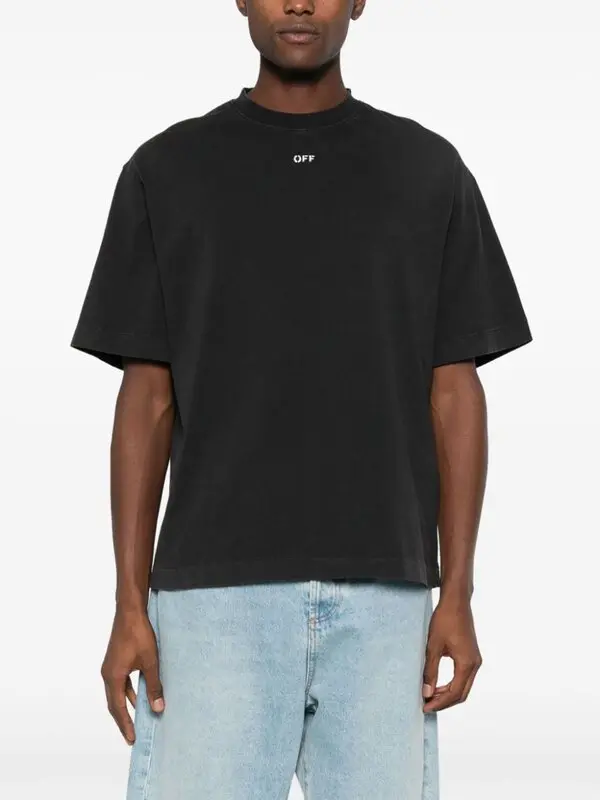 Off-White S.matthew Skate Logo-print T-shirt - Black