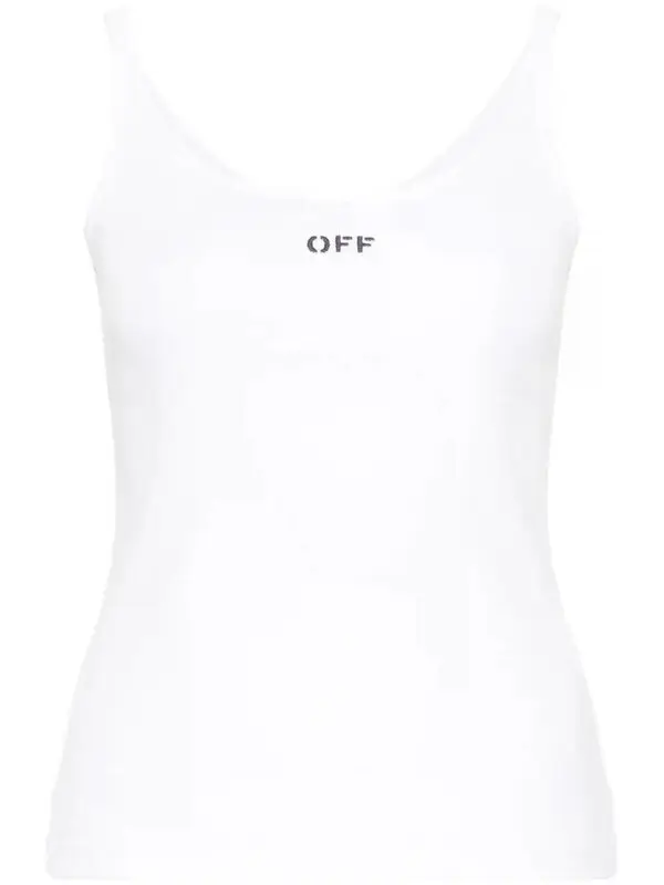 Off-White Stamp Tank Top - White