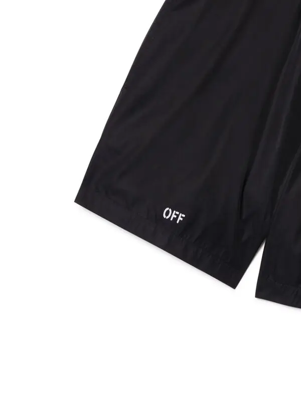 Off-White Logo-print Swim Shorts