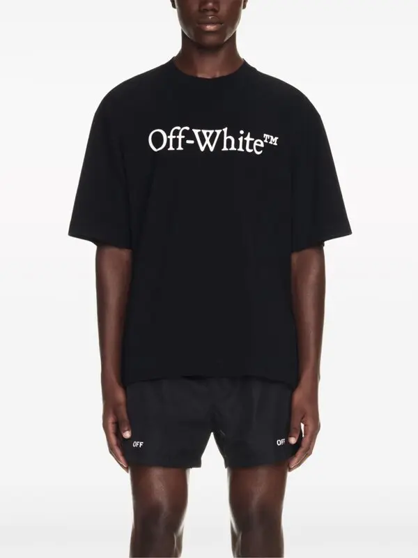 Off-White Logo-print Swim Shorts