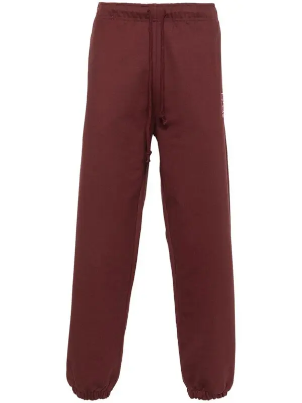 RASSVET Logo-embroidered Cotton Track Pants - Red