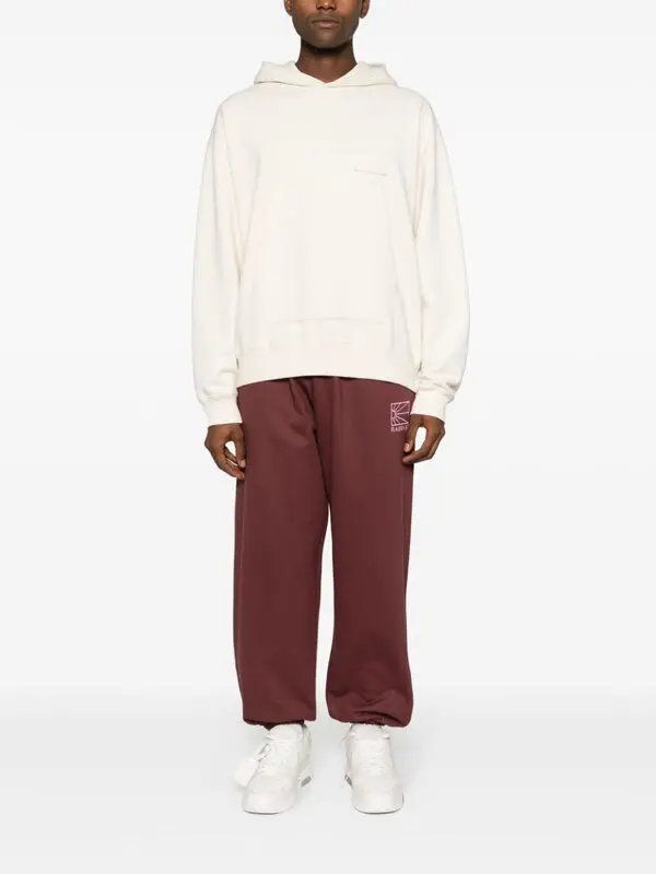 RASSVET Logo-embroidered Cotton Track Pants - Red