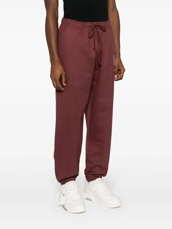 RASSVET Logo-embroidered Cotton Track Pants - Red