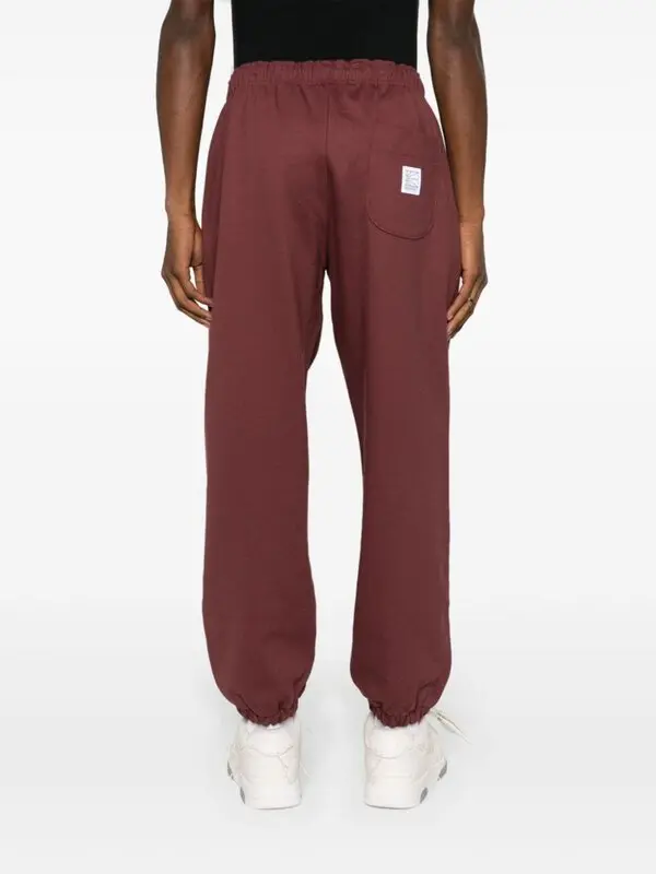 RASSVET Logo-embroidered Cotton Track Pants - Red