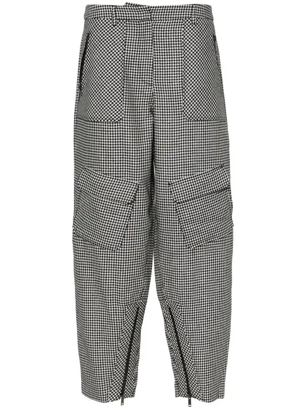 Iceberg Houndstooth Tapered Trousers