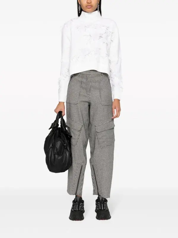 Iceberg Houndstooth Tapered Trousers