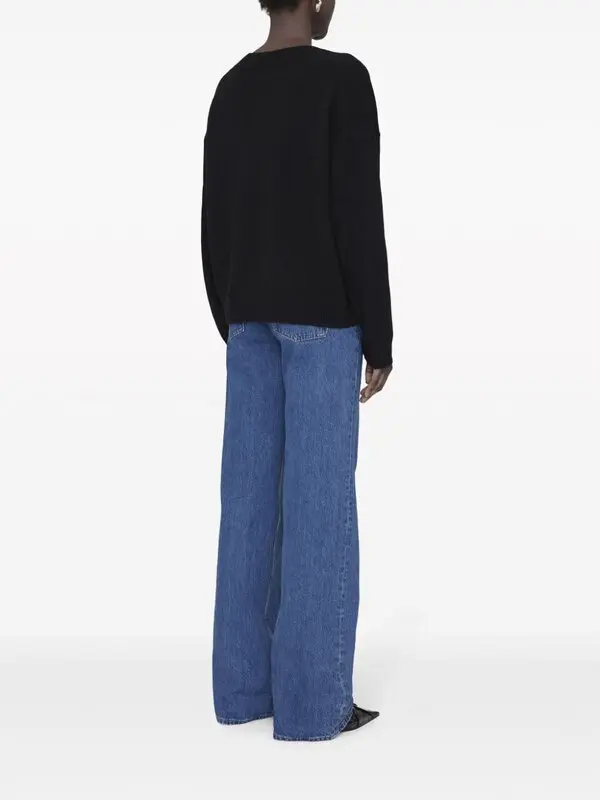 ANINE BING Lee Cashmere Jumper - Black