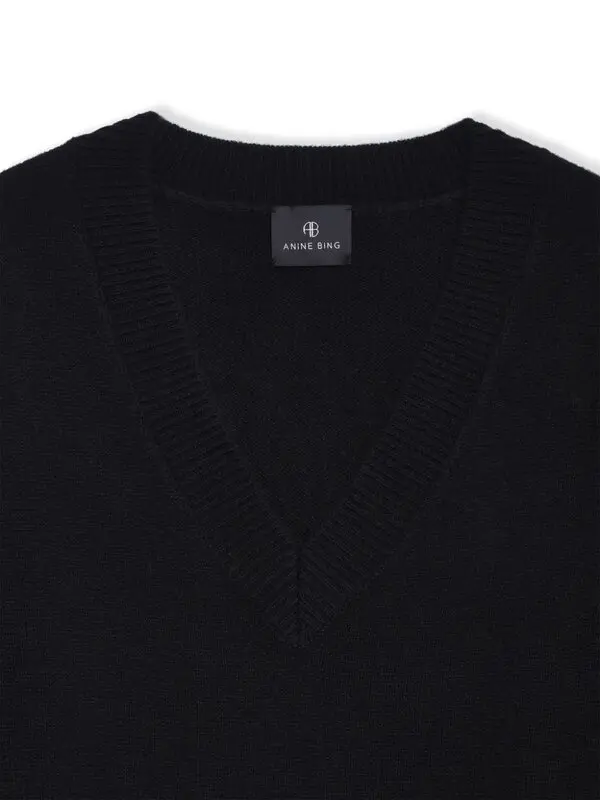 ANINE BING Lee Cashmere Jumper - Black