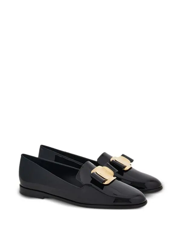 FERRAGAMO Vara Patent Leather Loafers