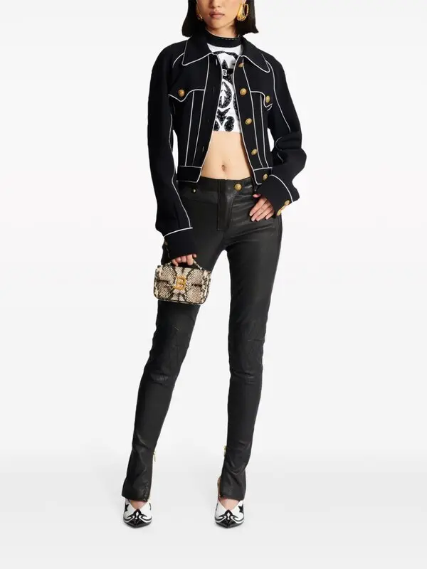 Balmain Baroque Cropped Top