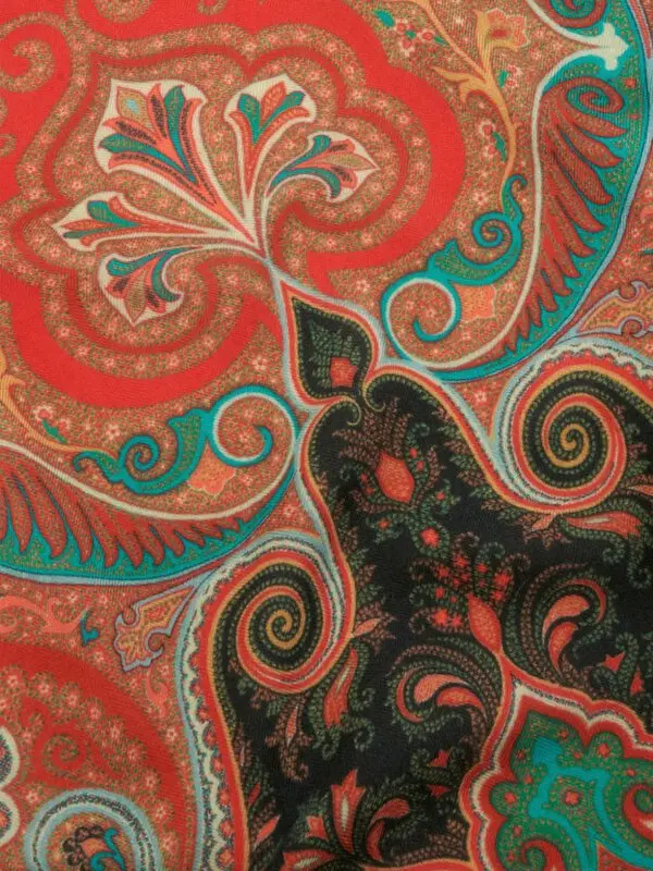 Etro Paisley-print Cashmere-blend Scarf - Red