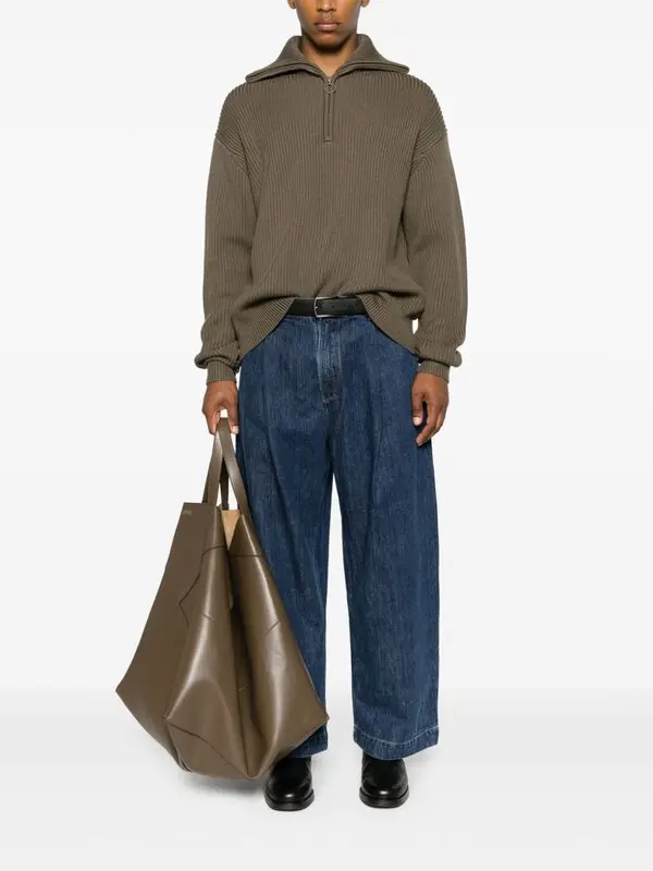 Studio Nicholson Puch Wide Leg Jeans - Blue