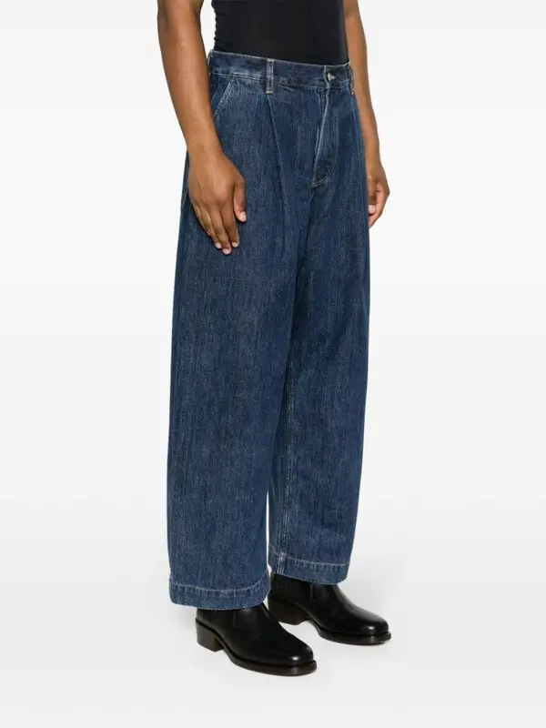 Studio Nicholson Puch Wide Leg Jeans - Blue